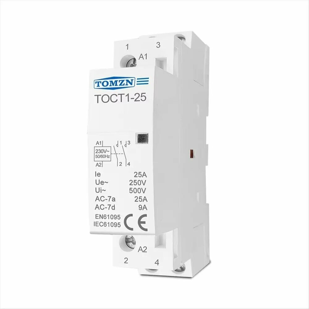 TOMZN TOCT1-25 2P 25A Модульный Контактор