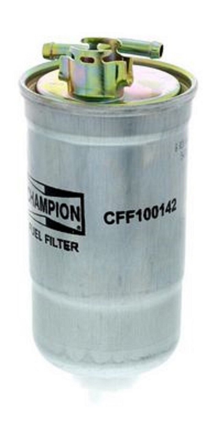 Фильтр топливный Champion L142 (H, D - 201/87/(in/out) - D-8мм) для Audi, Skoda, VW 1.9 TDI и др.