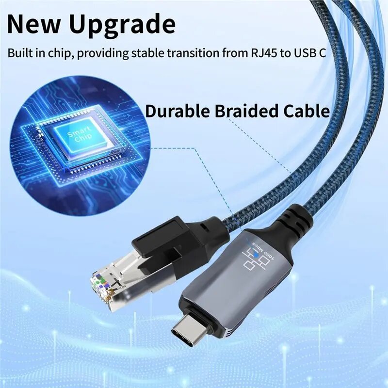 USB Type-C на RJ45 Ethernet-адаптер — фото 1