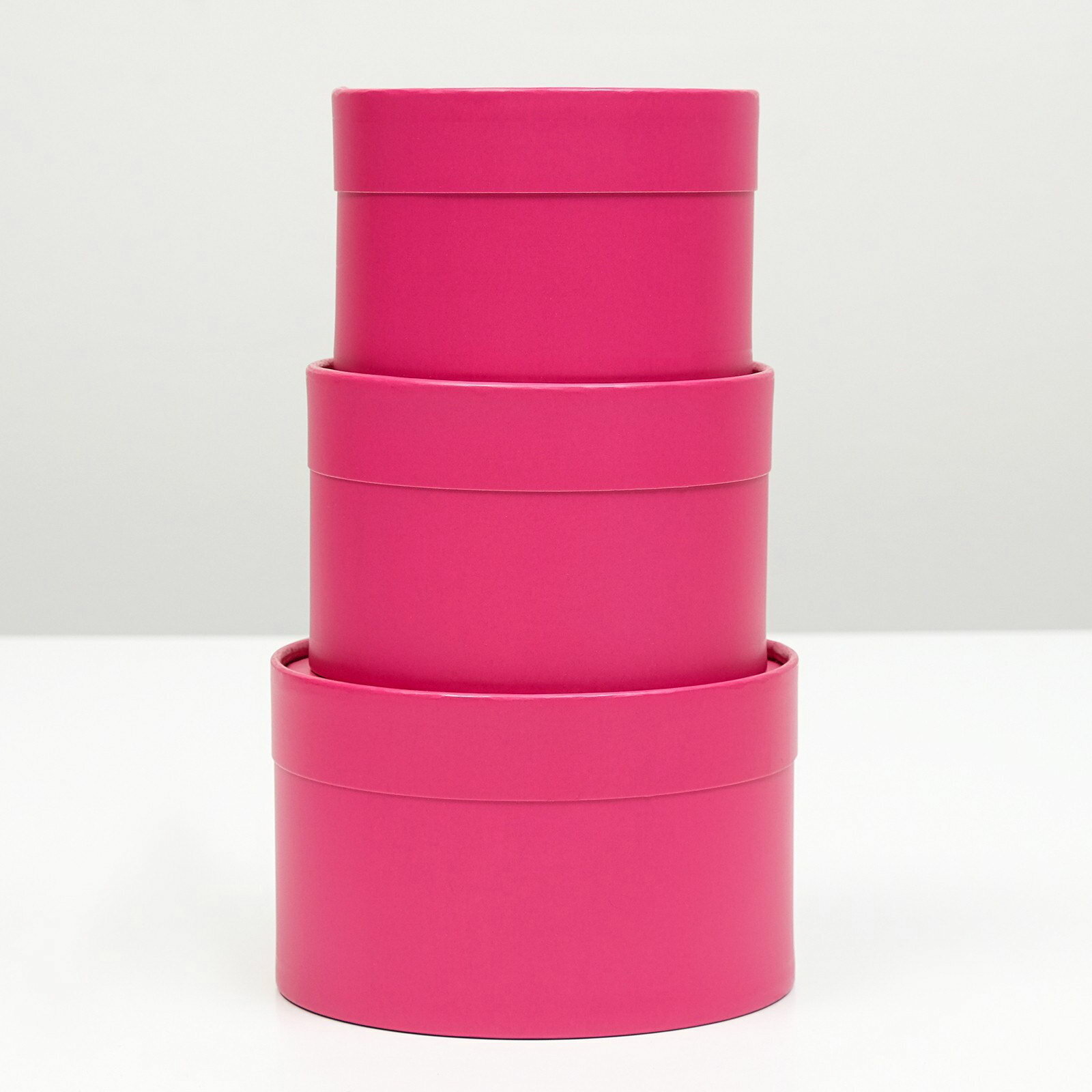 Набор подарочных коробок 3 в 1, завальцованные "Бордовый",16x10.14x9.13x8.5 см