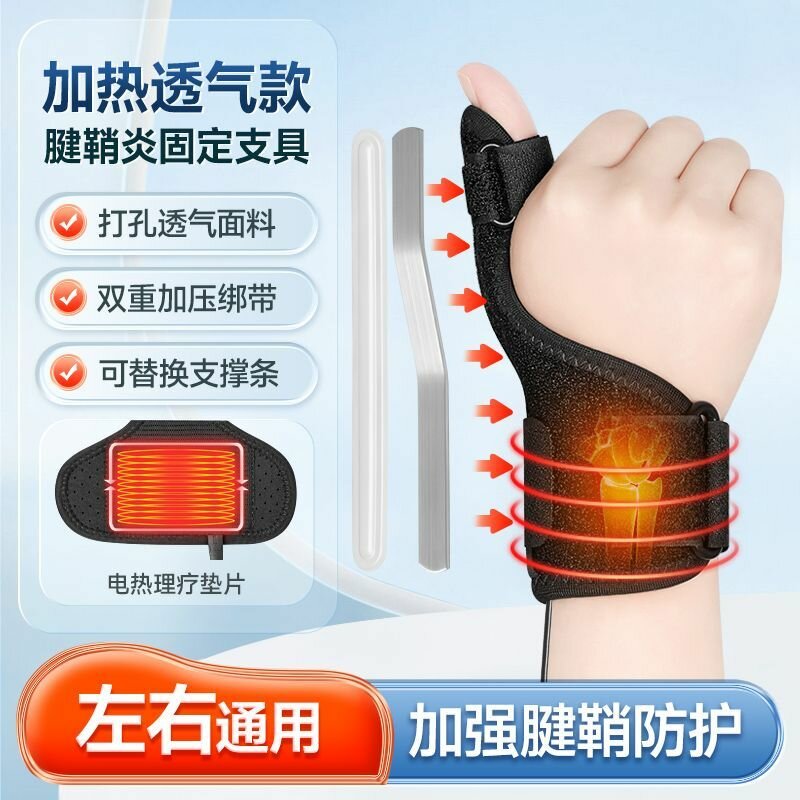 Защитный бандаж для запястья Guanai при теносиновите для мужчин и женщин, шина для фиксации пальца большого пальца при переломе, реабилитация при синдроме запястного канала.