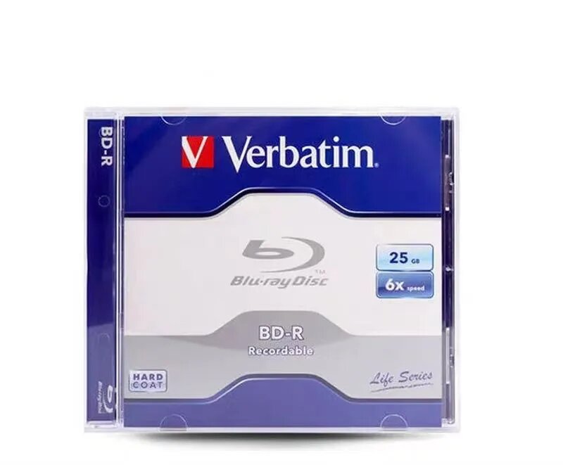 Verbatim BD-R 25GB 6x Speed Blu-ray Disc Recordable 1 шт