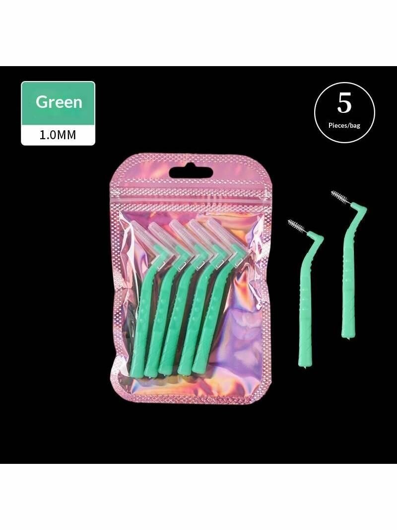 5 шт. L-образных межзубных щеток с крышкой