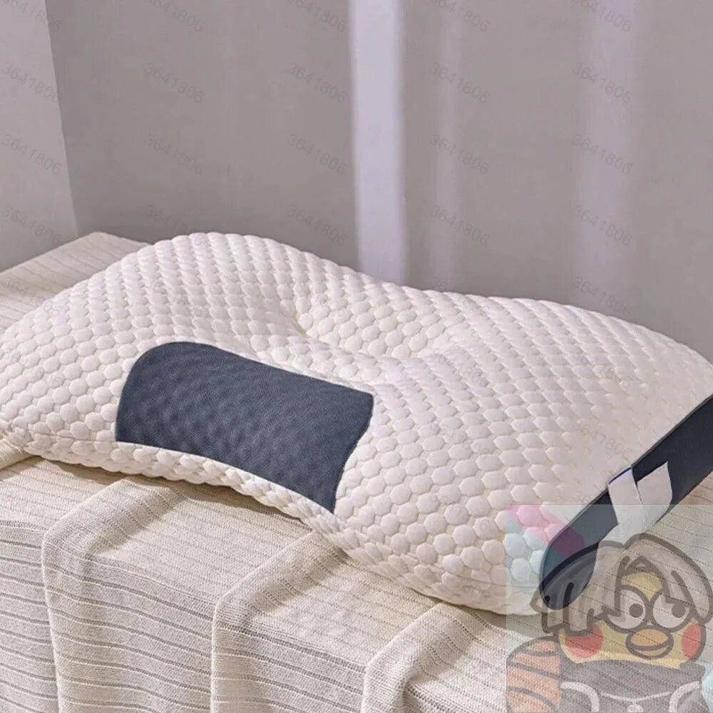 Подушка 40x60 см, Средняя жесткость, Полиэстер, Хлопок