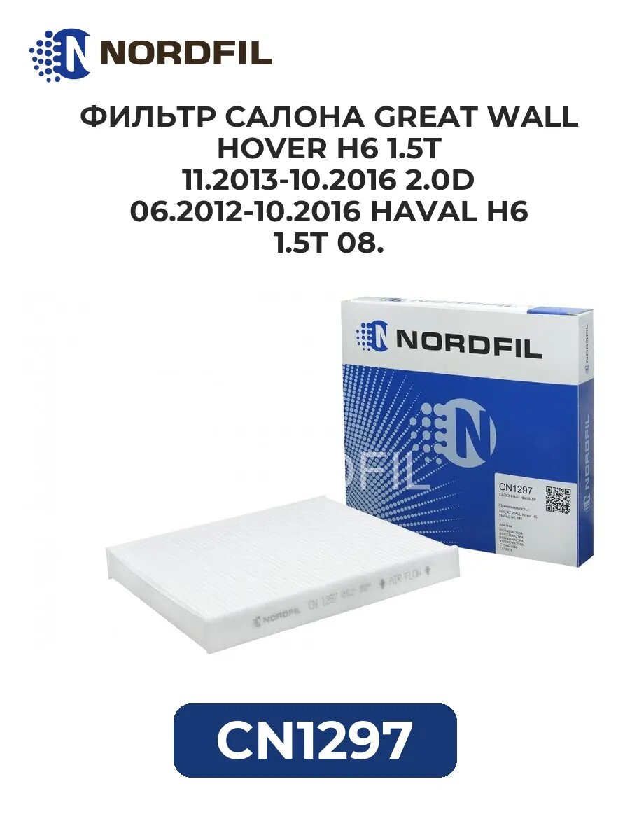 Фильтр салона GREAT WALL Hover H6 1.5T 11.2013-10.2016 .