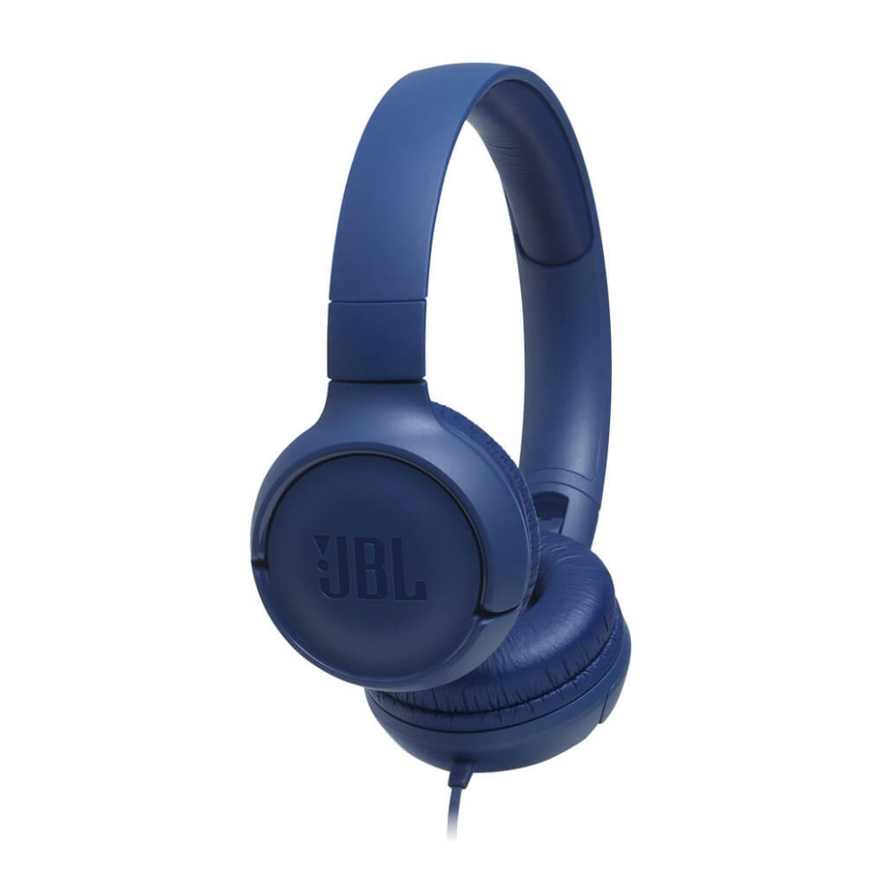 Проводные наушники JBL Tune 500 (JBLT500BLU) синие, складные