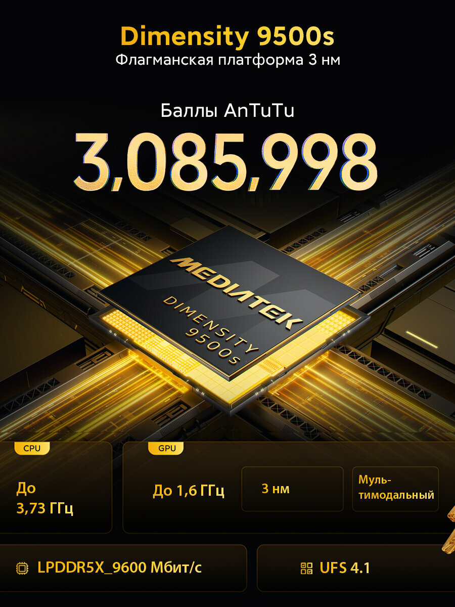 Смартфон Xiaomi POCO X8 Pro Max 12ГБ 256ГБ Белый, Флагманский Dimensity 9500s, 8500 мАч IP69 1.5K 120 Гц дисплей, eSIM — фото 1