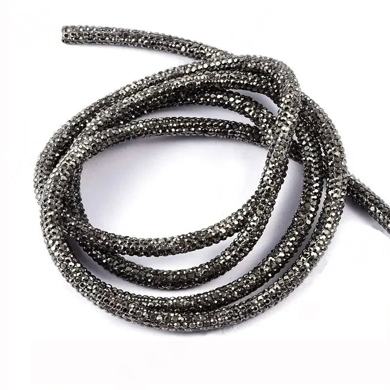 Стразовая лента SMI Fine 3,5 мм, радужная Черный, Mineral Black