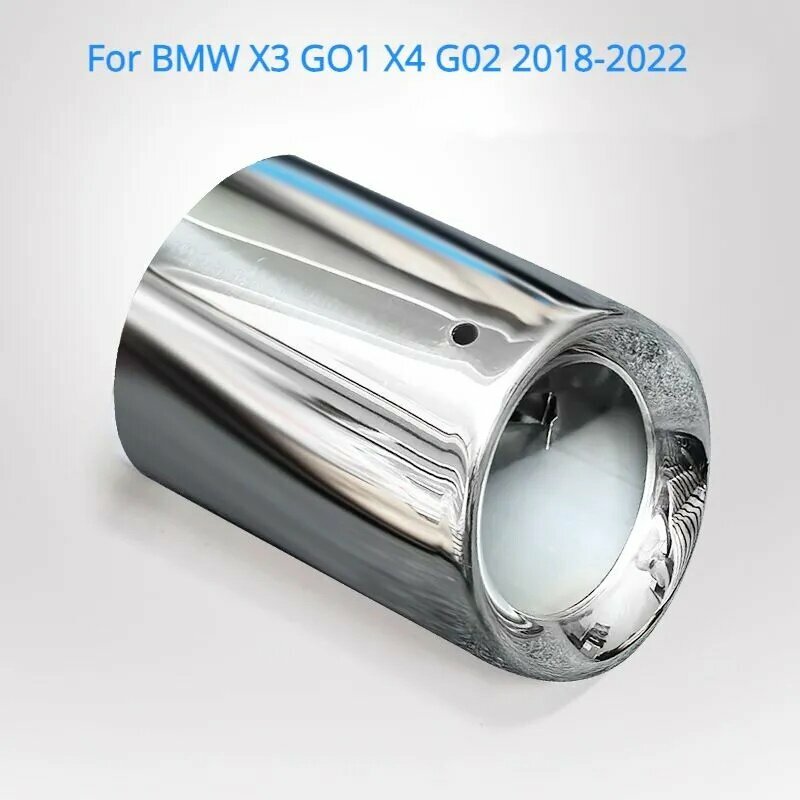 QMTI Глушитель, диаметр 63 мм, длина 128 мм арт. BMW X3 GO1 X4 G02 2018-2022 глушитель прямоточный