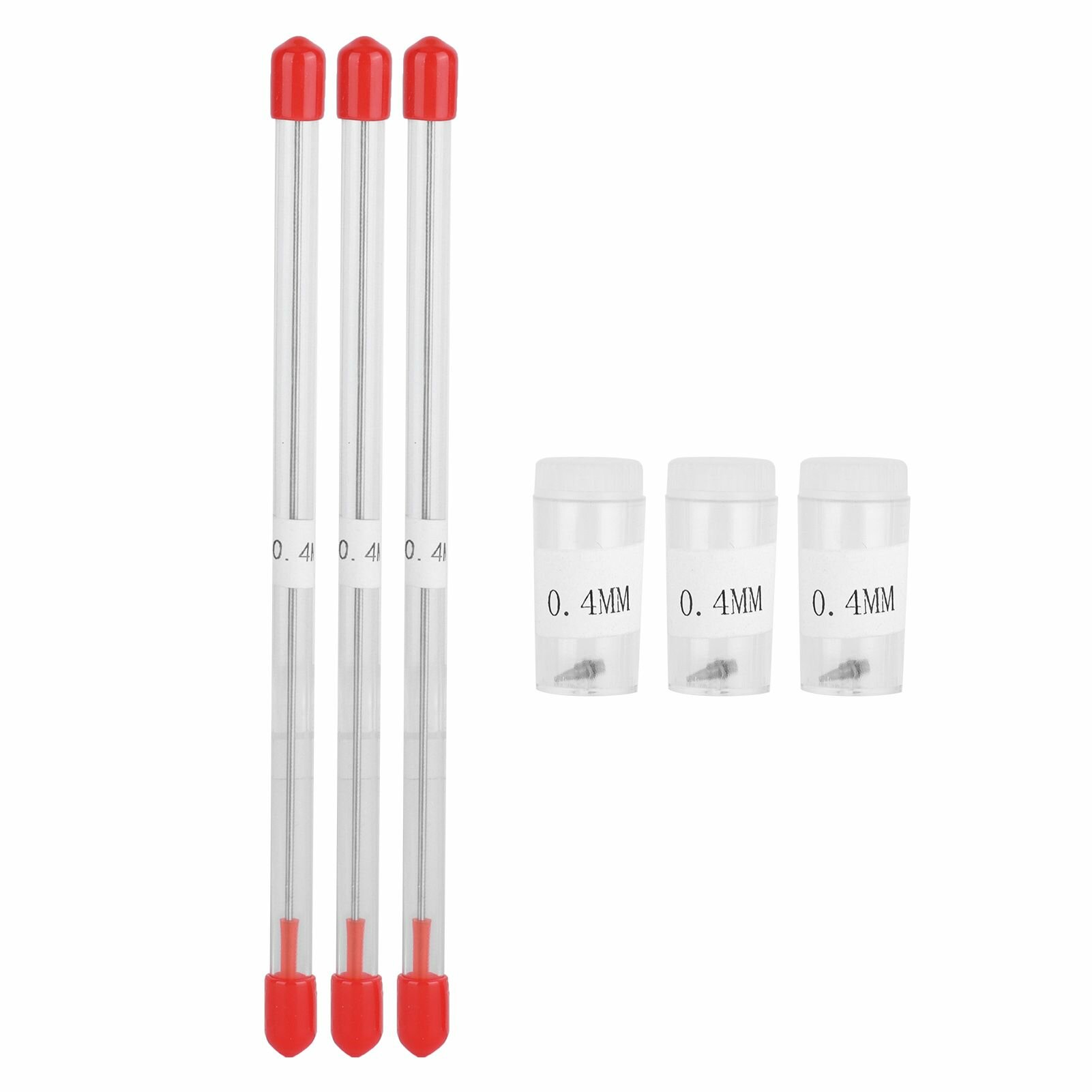 3 комплекта 0,4 мм сопло для аэрографа, иглы для аэрографа, запасные части для распылителя-распылителя