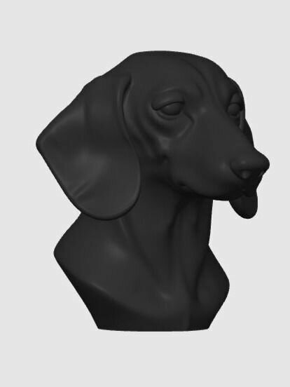 Эксклюзив! Статуэтка собаки - Такса (10 см, черный) - Верный друг, подарок, талисман