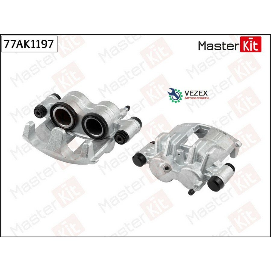 MASTERKIT 77AK1197 Суппорт тормозной пер. прав. Fiat DUCATO 2002-, Peugeot BOXER 2002- 77AK1197