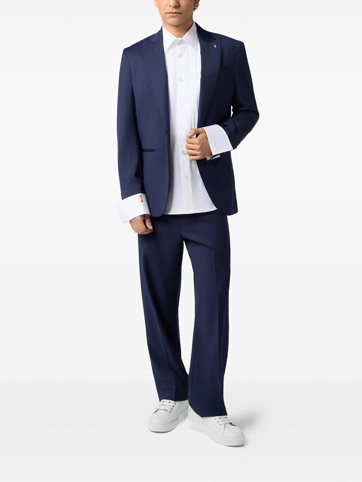 Рубашка Billionaire Pleated shirt, размер 3XL, бежевый/белый — фото 1