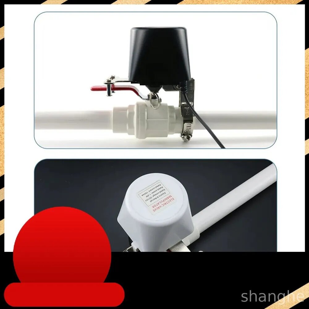 Электрический автоматический клапан-манипулятор газопровода DN15 DN20 DN25 для сигнализации о газе и воде 12 В запорный шаровой кран (A)