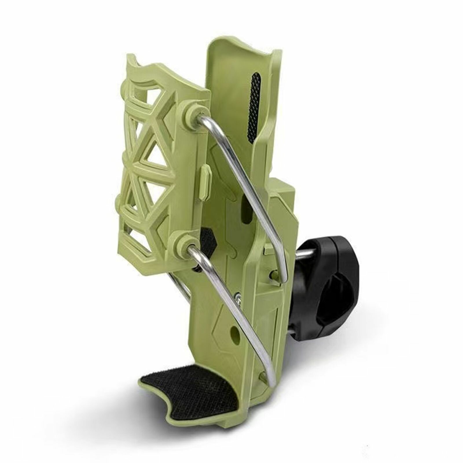 Саморегулирующийся держатель для бутылки, универсальный крепёж для мото- и велосипедов, зелёный