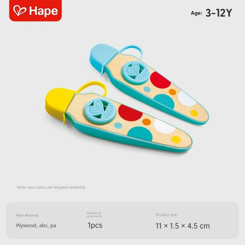 Hape Деревянный казво для детей и малышей - Обучающая музыкальная игрушка, портативный карманный свисток, 1 шт.