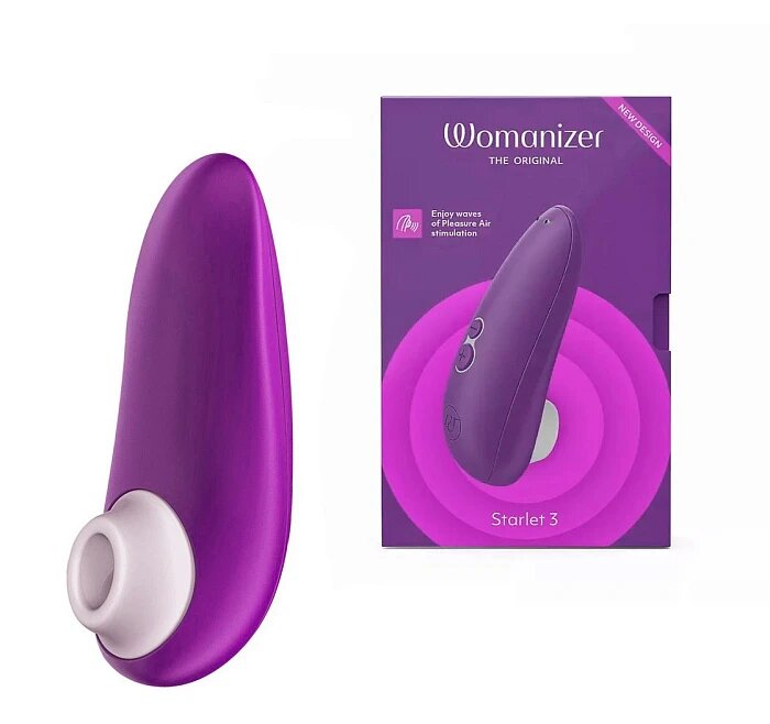 Бесконтактный клиторальный стимулятор «Womanizer Starlet 3» фиолетовый