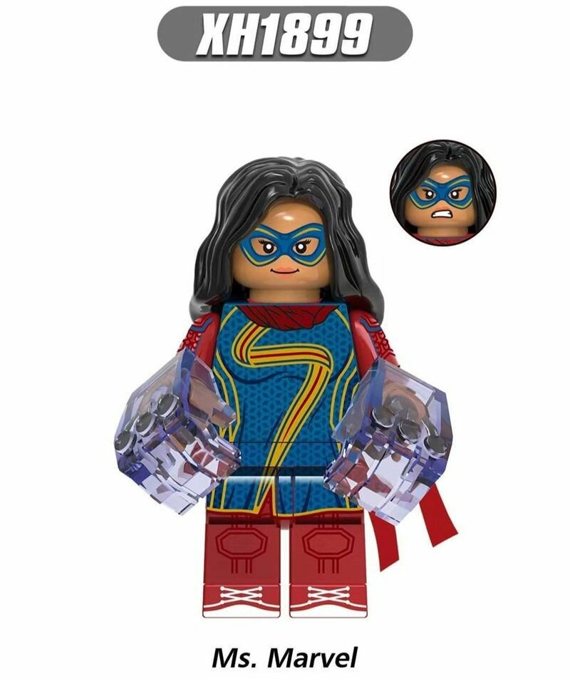 Набор минифигурок Супергерои Марвел / Ms.Marvel / 4,5 см высота / Совместим с лего конструкторами
