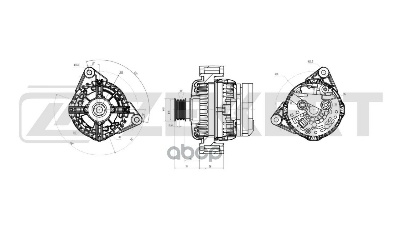 Генератор ZEKKERT GE1050 Zekkert арт. GE1050