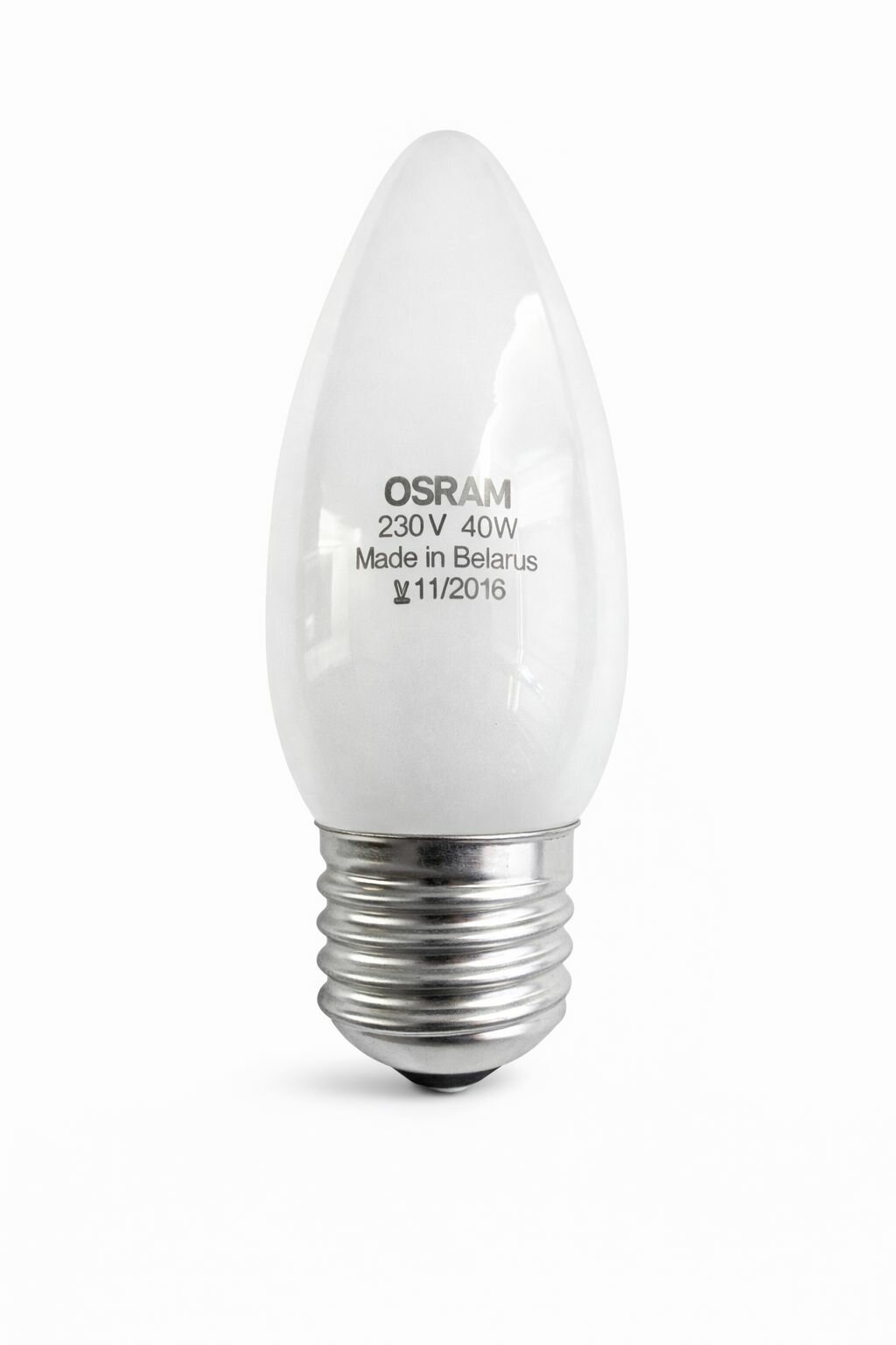 Osram Лампочка E27 40w 400lm 230v FR classic B свеча( в комплекте 5 штук!)
