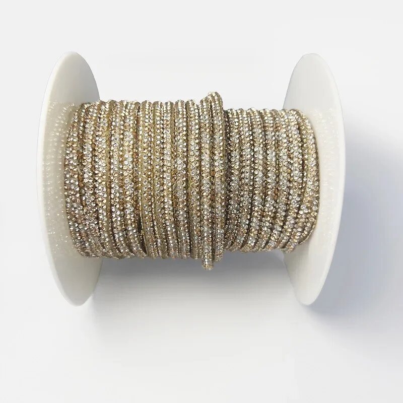 Лента нейлоновая Champagne White, 3,5 мм, 1 метр