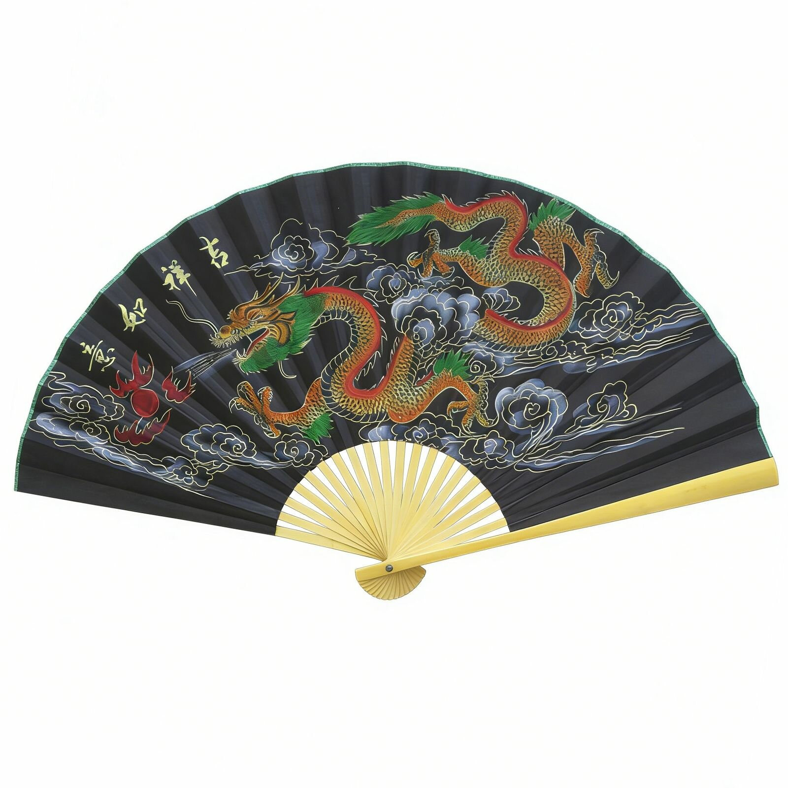Элегантный китайский веер для декора стен и офиса