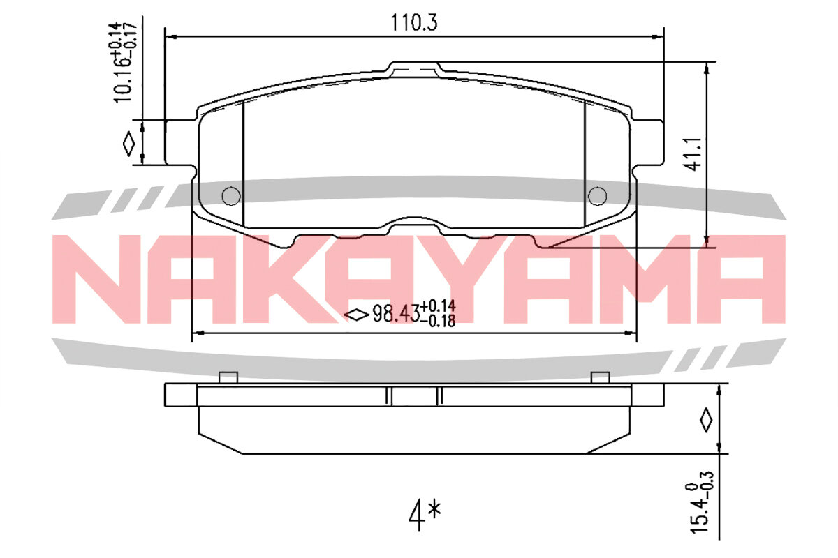 Торм. Колодки задн. MAZDA MPW LW 03-05