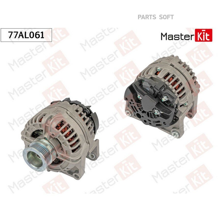 MASTERKIT 77AL061 Генератор OPEL ASTRA G/H 1.6 14V 100A (14V 100A)