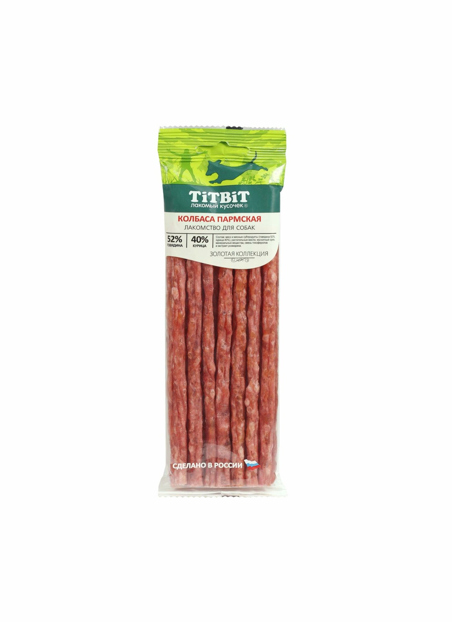 Золотая коллекция колбаса "Пармская" для собак, 80г