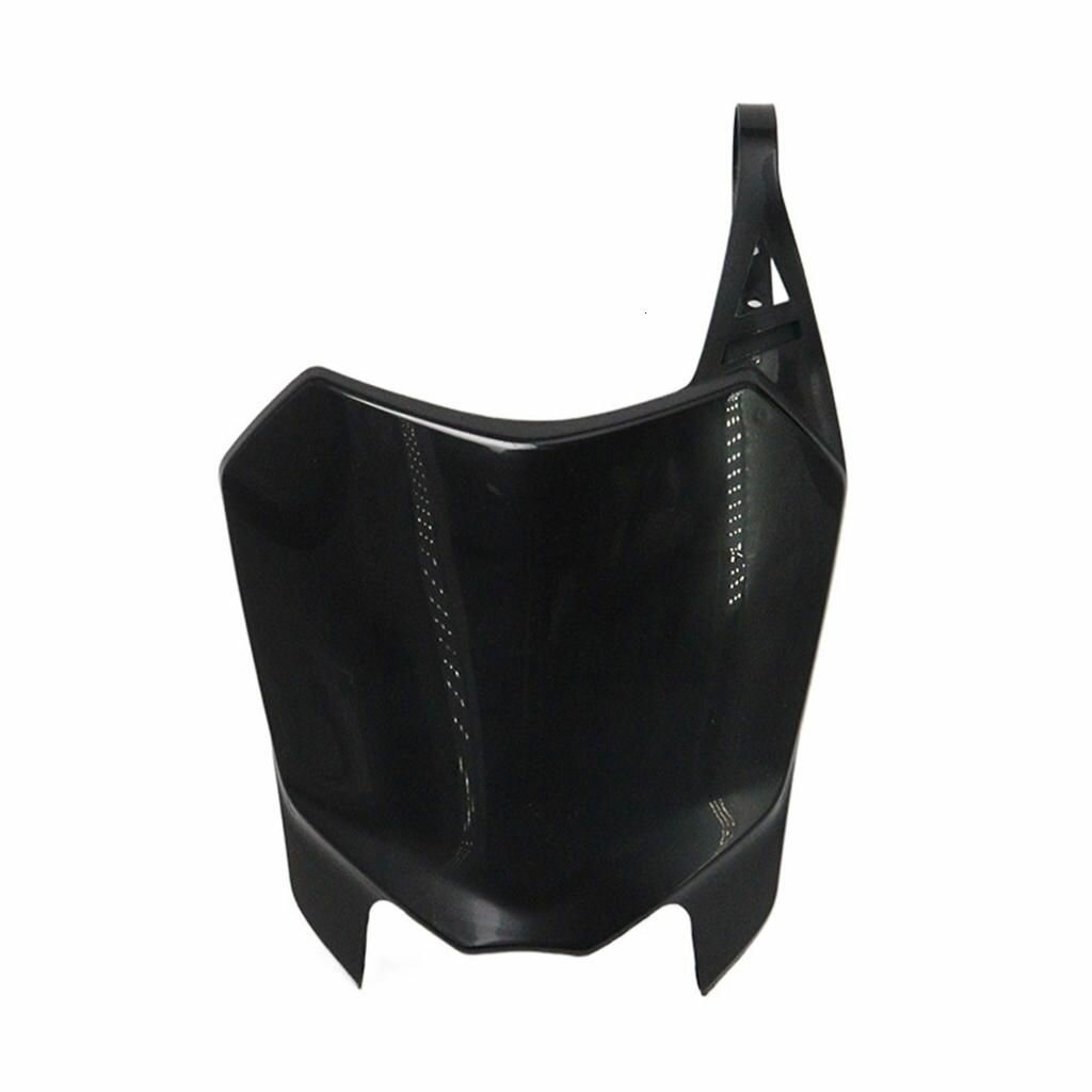 Светоотражающий номерной щиток для мотоцикла, Черный