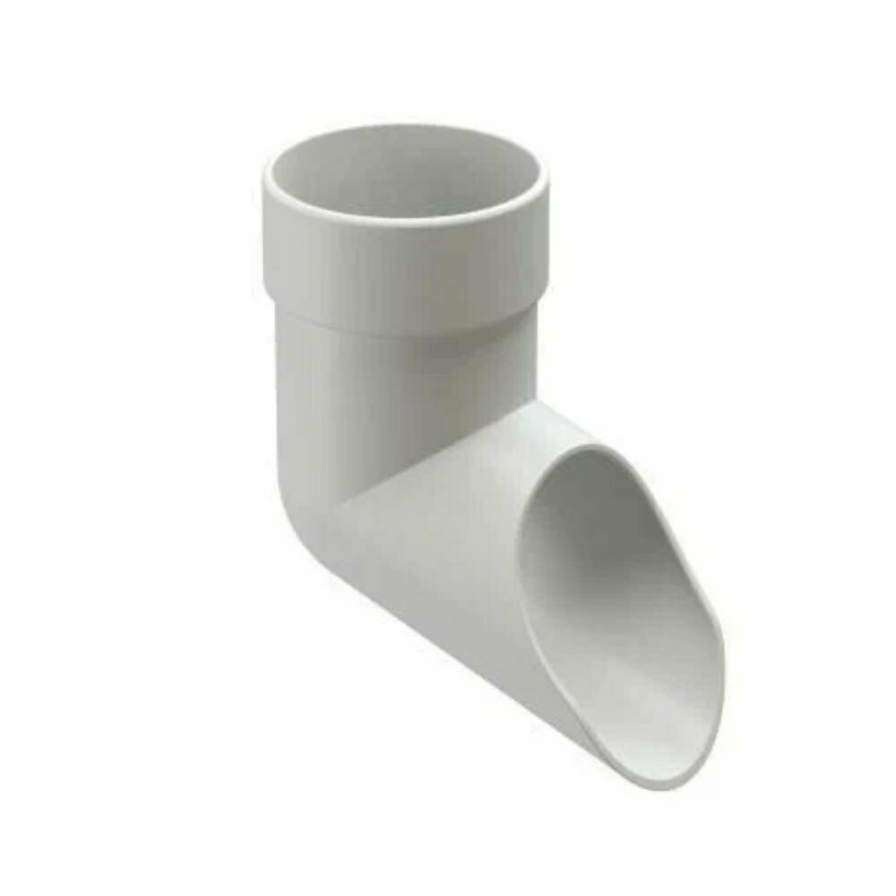 Наконечник трубы водосточной системы Docke LUX, ПВХ, цвет пломбир