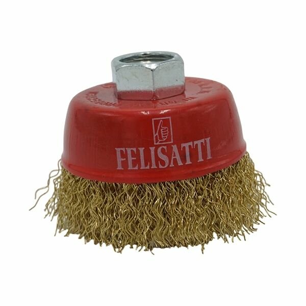 Корщетка чашечная для УШМ гофрированная 0,3/65 латунь