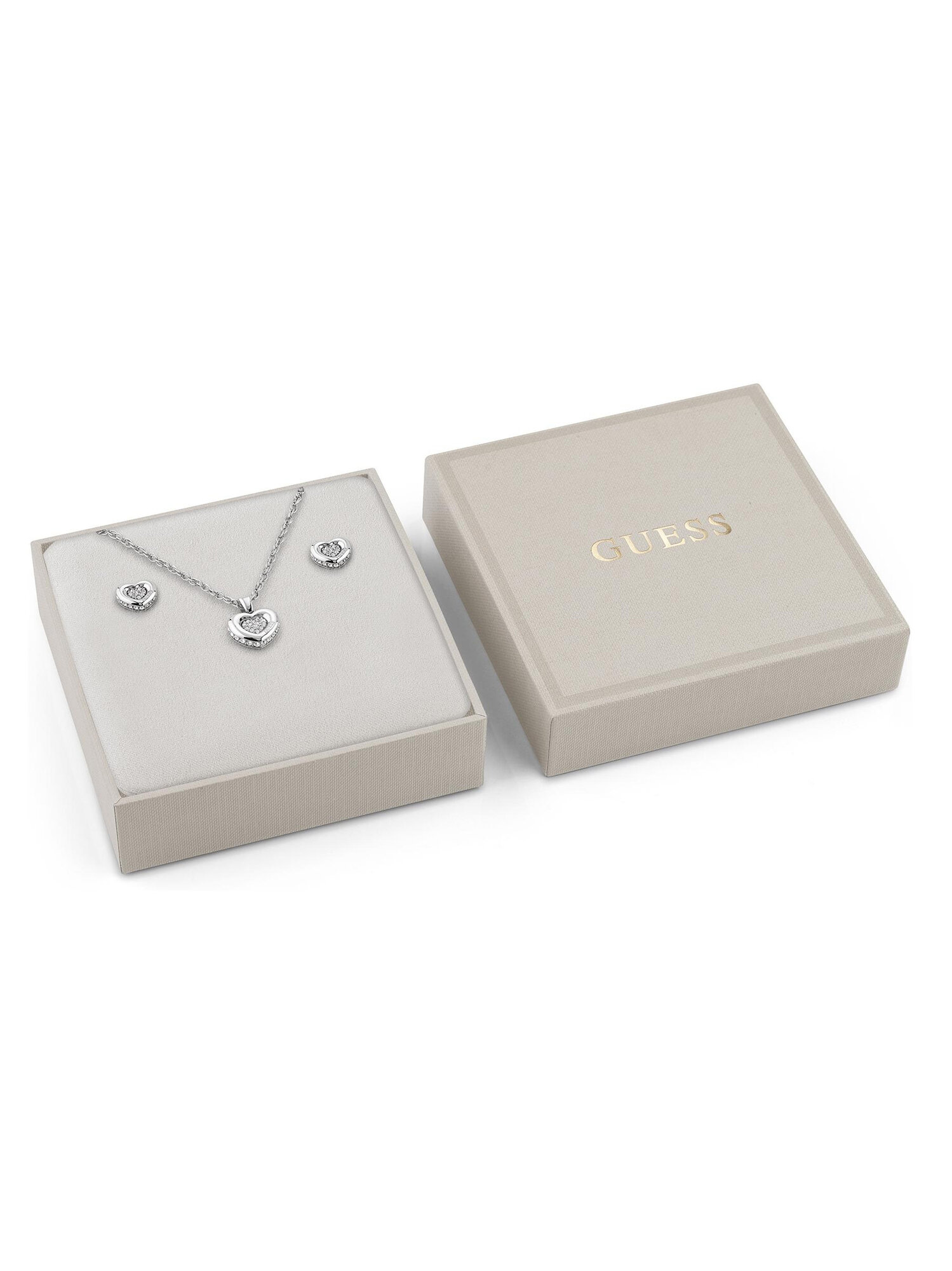 Комплект бижутерии: серьги, колье, кристалл