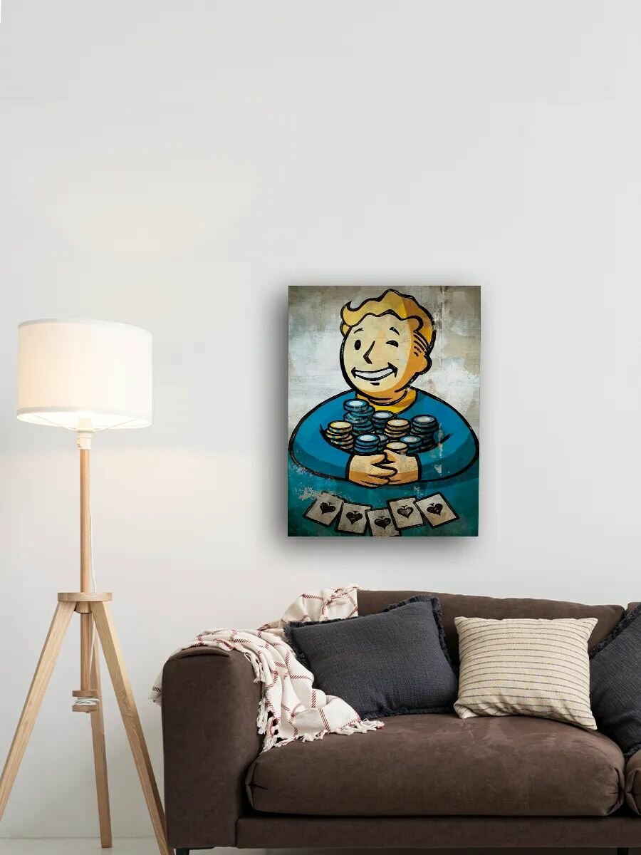 Картина на стену Fallout, на подрамнике, 1шт, 25х17 размер. — фото 1