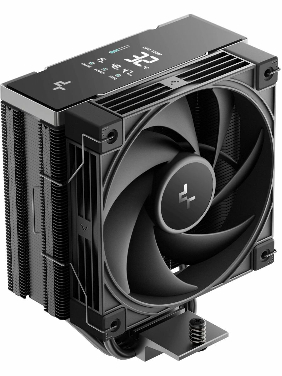 Устройство охлаждения (кулер) DeepCool AK400 G2 Digital NYX, LCD, 4-pin, 120мм, черный, retail r-ak400g2-bknnmn-gjd-1