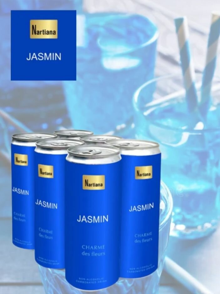 Напиток безалкогольный газированный Nartiana Jasmin, 6 шт x 0,33 л