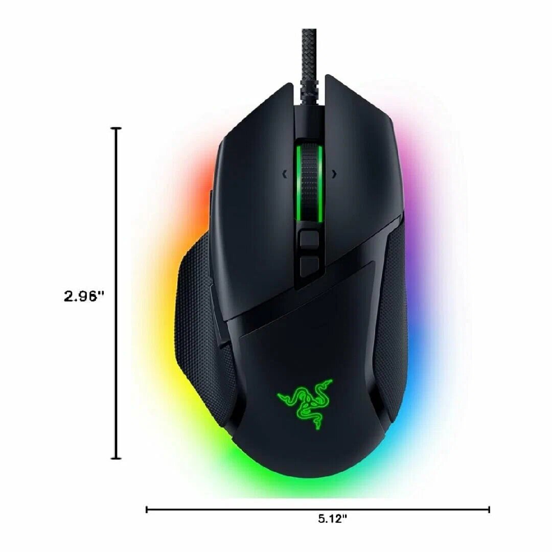 Мышь Razer Basilisk V3, игровая, оптическая, проводная, USB, черный