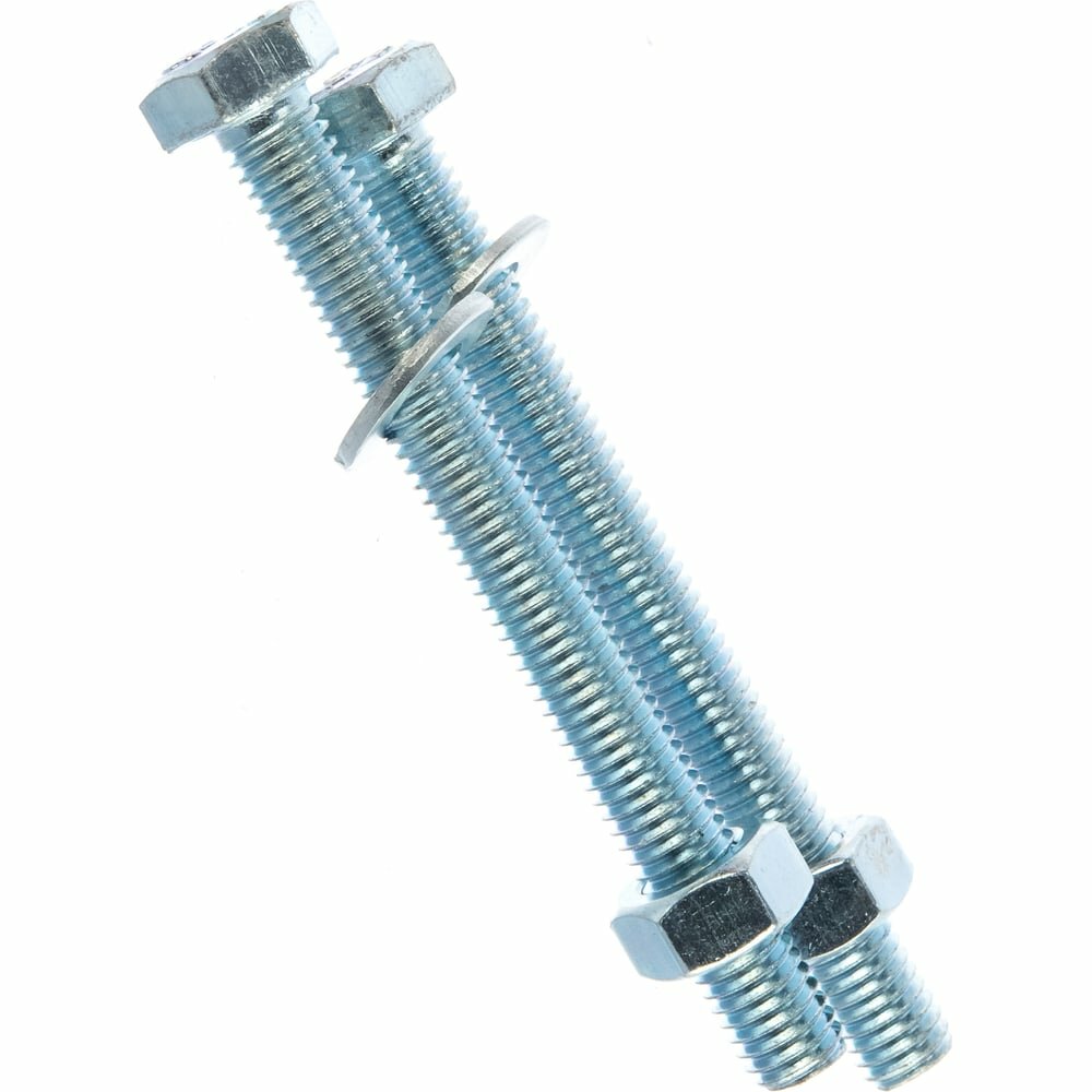 Оцинкованный шестигранный болт Zitar М8х80 DIN933 (2 шт.)