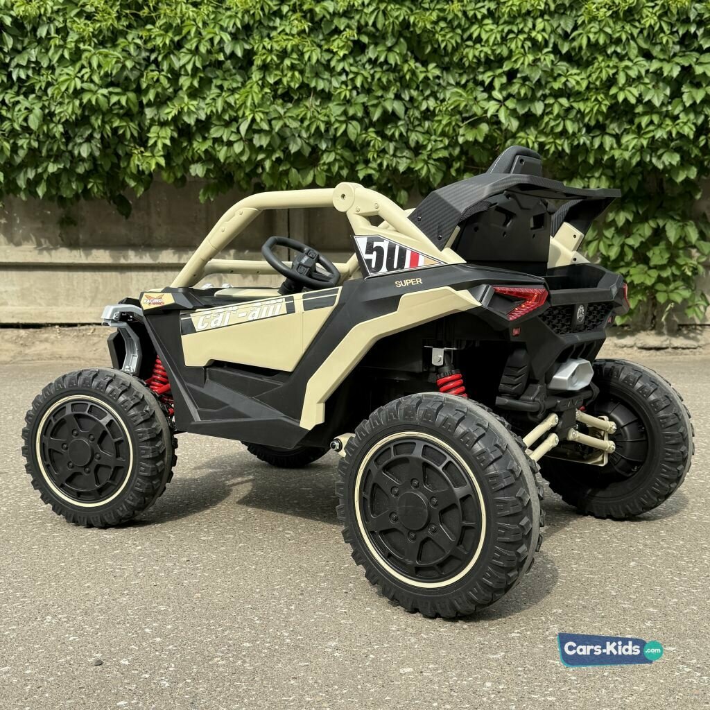 Детский электромобиль Багги 12V 4WD Z707ZZ бежевый, для детей 3-7 лет, на аккумуляторе