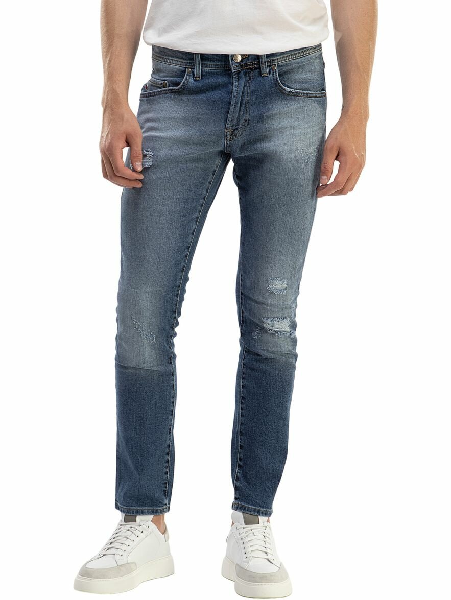 Джинсы Slim Fit 5 Pocket Jeans Mod. 717 Stretch 12.5 Oz. 
