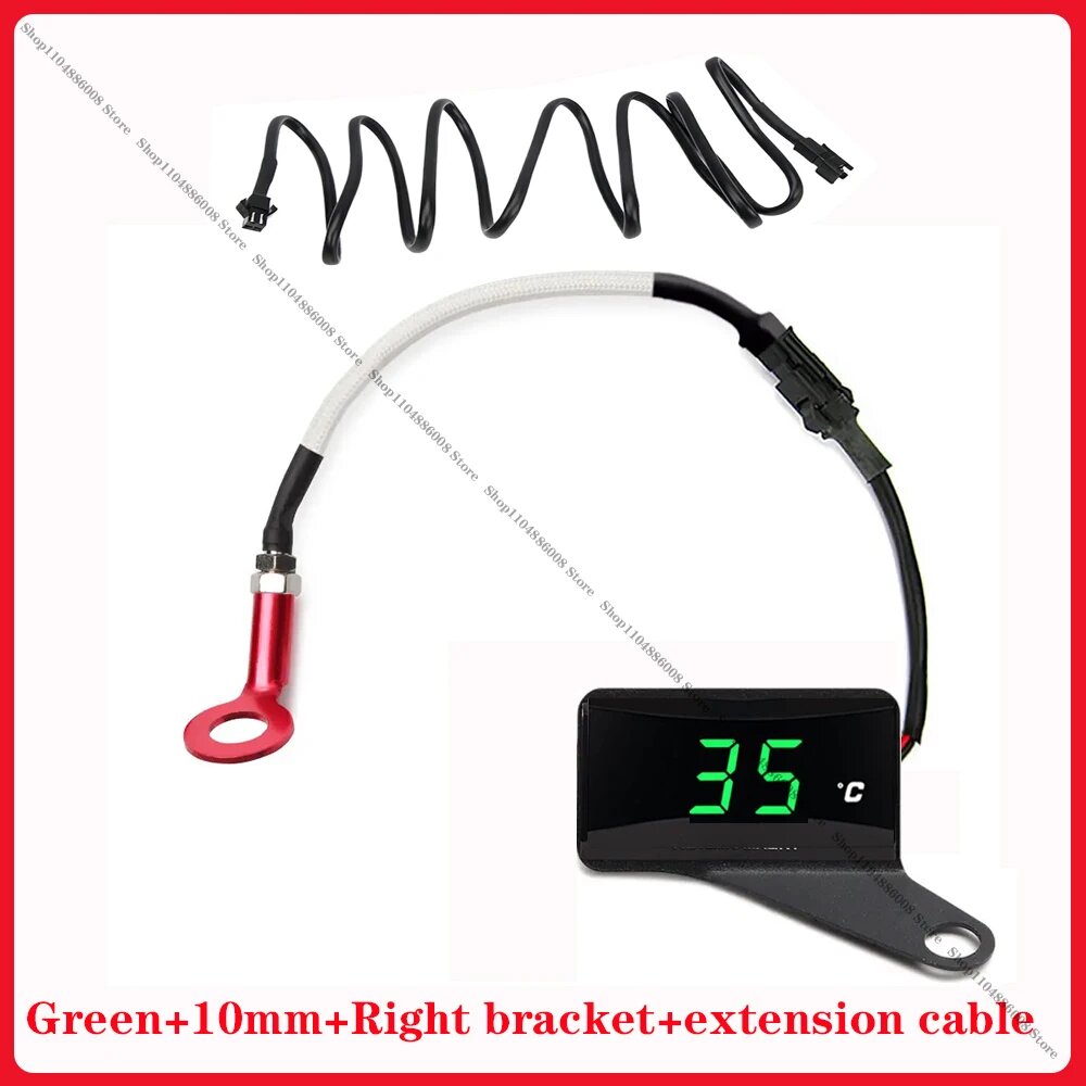 Датчик температуры двигателя мотоцикла, Green 10mm, Right Set