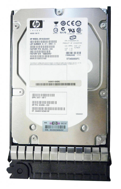 Жесткий диск HP 5697-6817 450Gb Fibre Channel 3,5" HDD