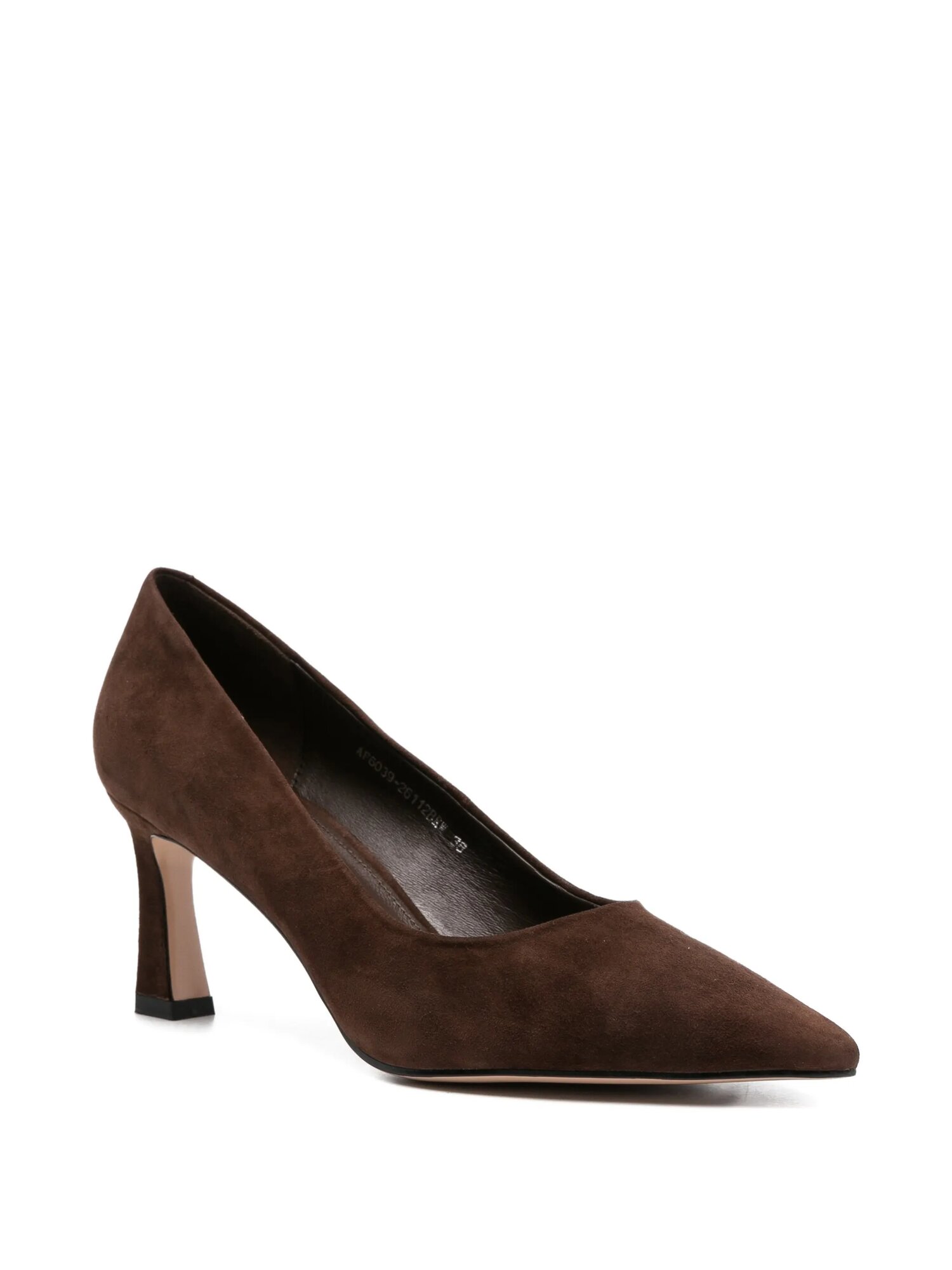 Туфли ADRIANNA FERETTI Pointed-toe suede pumps, размер 39, brown — фото 1
