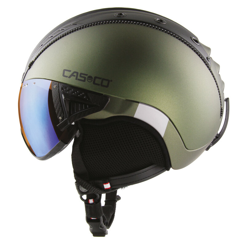 Шлем CASCO SP-2 Photomatic Visor с визором (XL (60-62) /07.3765/ Green + SNOWmask 2 Visor Chrome)