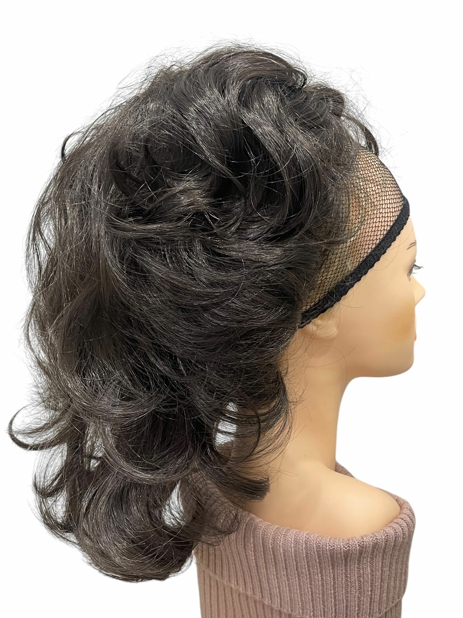 Шиньон Best Wigs "Волнистый хвост", искусственный волос, заколка-краб, длина 40см