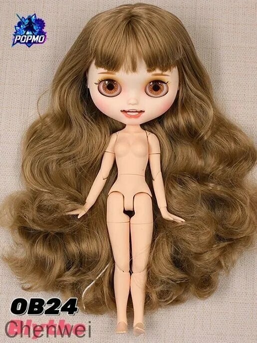 Кукла Блайз (Blythe), 30 см, на теле OB24. Без одежды. Полный комплект: парик, глаза. Дизайнерский макияж.