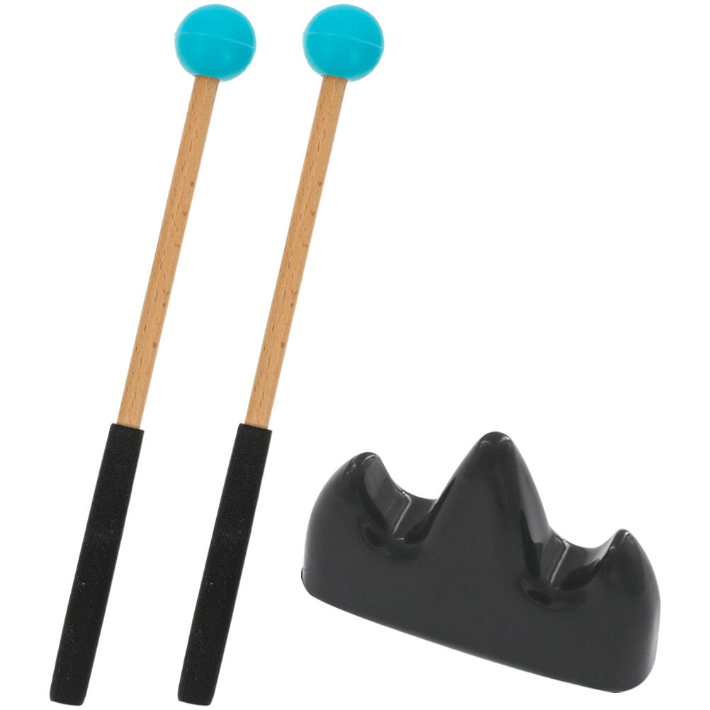 Молоточки для ксилофона, воздушные барабанные палочки и набор барабанных палочек со стойками (стойка для барабанных палочек + одна пара синих барабанных палочек).