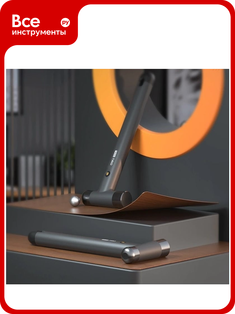 Молоток DELI Home Series Black HT7008 104617, универсальный, рукоять термопластичная, боец из углеродистой стали