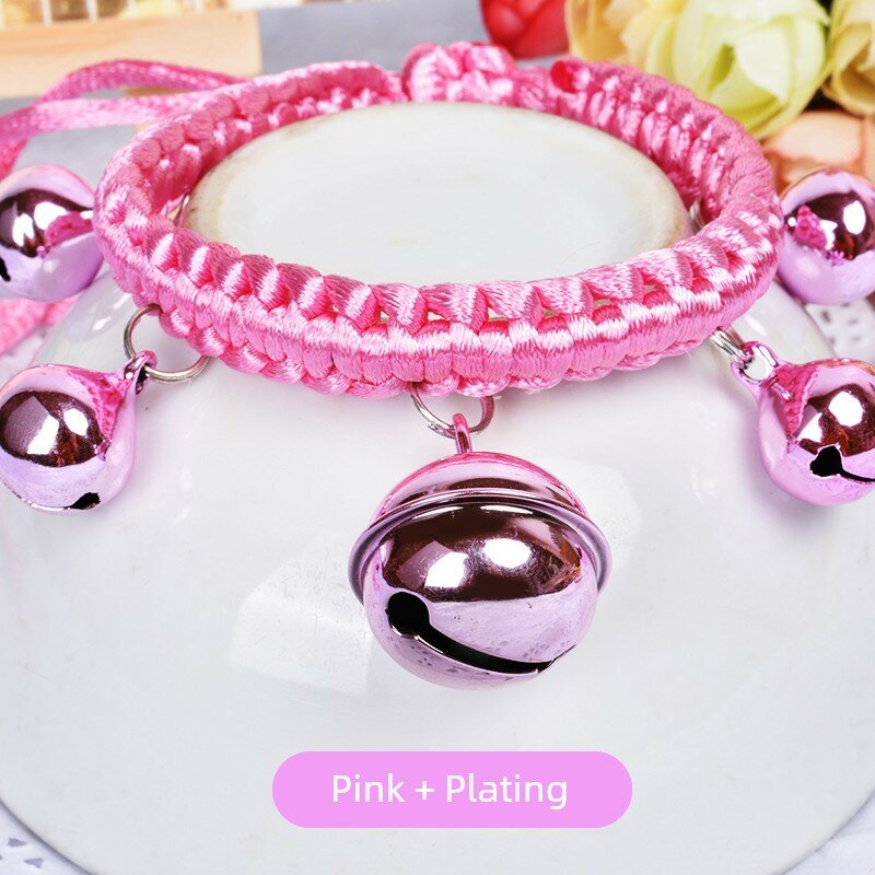 Плетеный ошейник-колокольчик для собак (Тедди, Пудель, Шнауцер), ошейник-подвеска для маленьких собак, аксессуары для