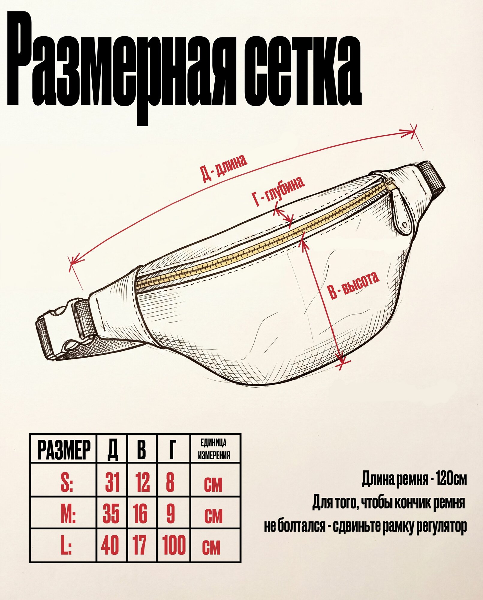 Сумка поясная